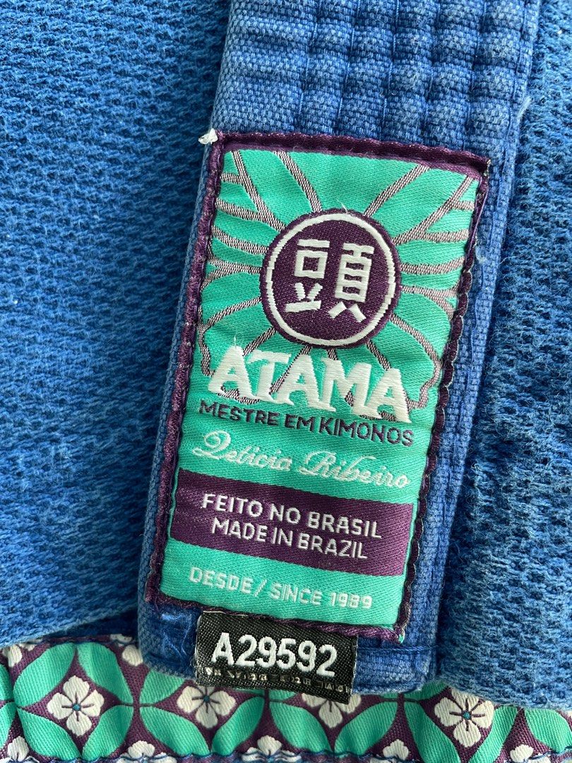 Atama Brazilian Jiu-Jitsu (BJJ) Leticia Robeiro Limited Edition Blue ...