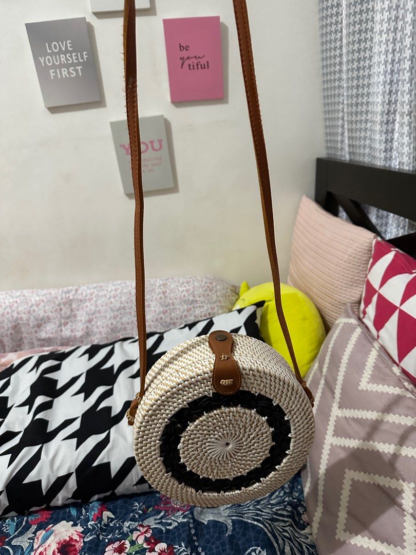Bali Indonesia Ratan Bag, Women's Fashion, Bags & Wallets, Beach Bags ...