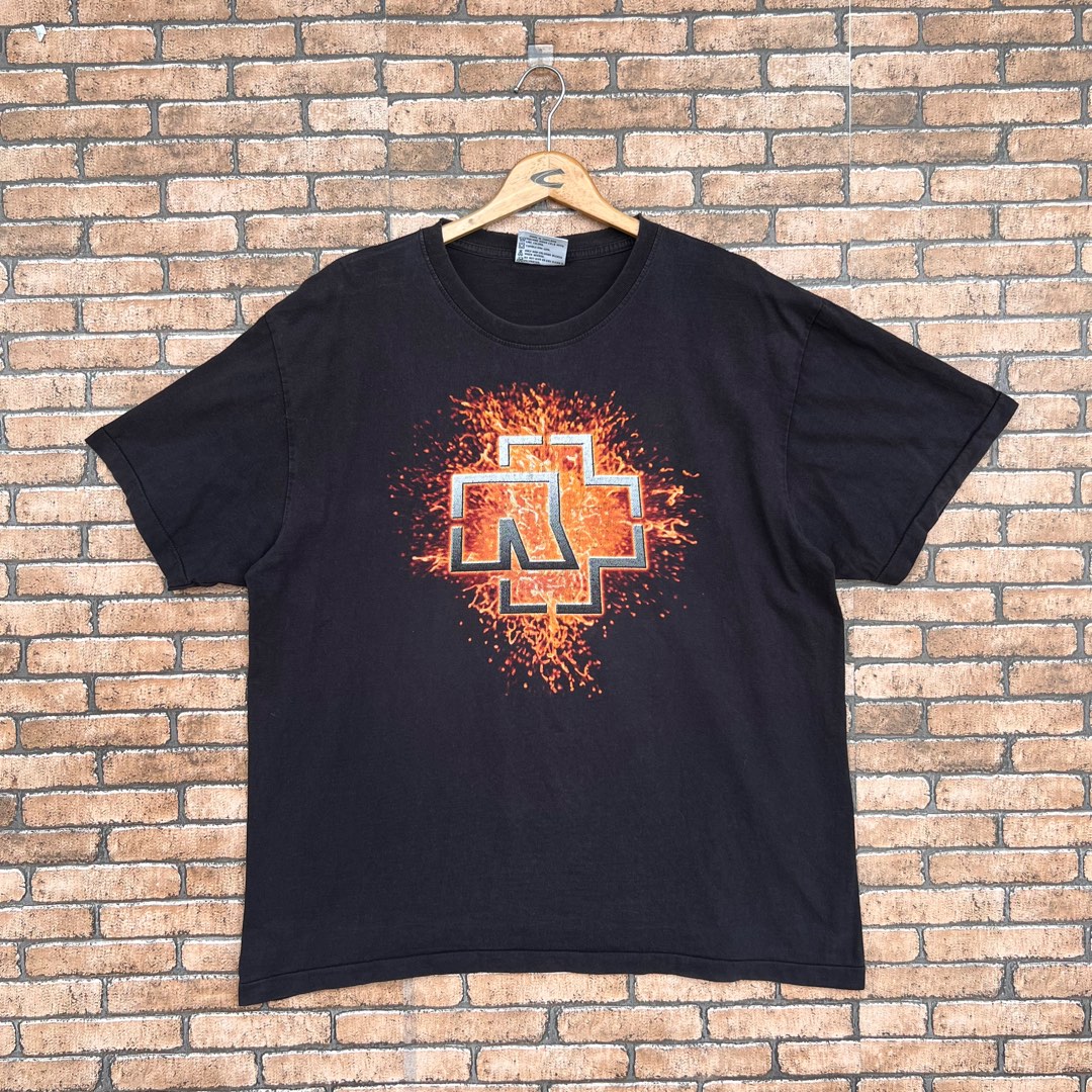 Band X Rammstein OG Logo Boot Tee, Men's Fashion, Tops & Sets, Tshirts ...