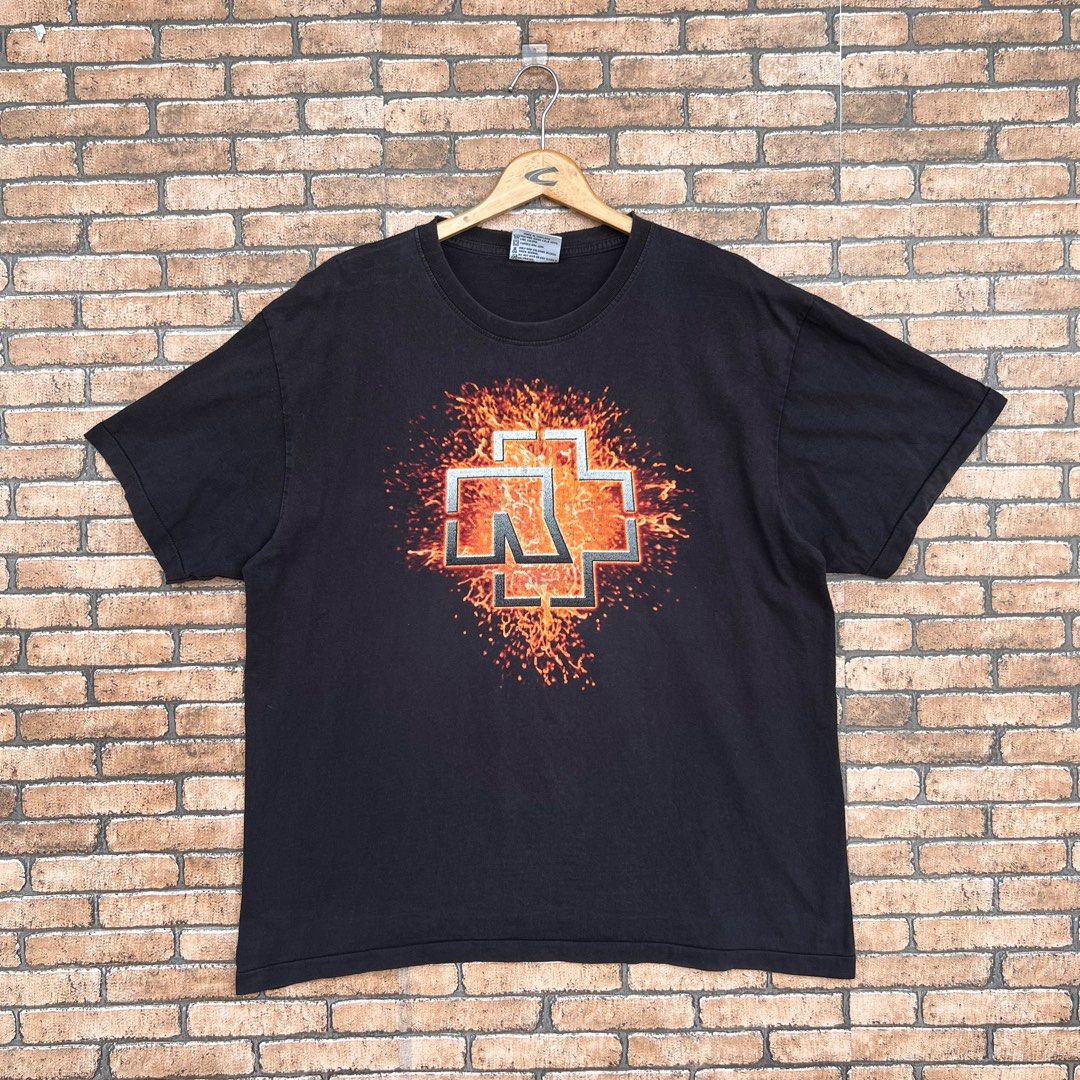 Band X Rammstein OG Logo Boot Tee, Men's Fashion, Tops & Sets, Tshirts ...
