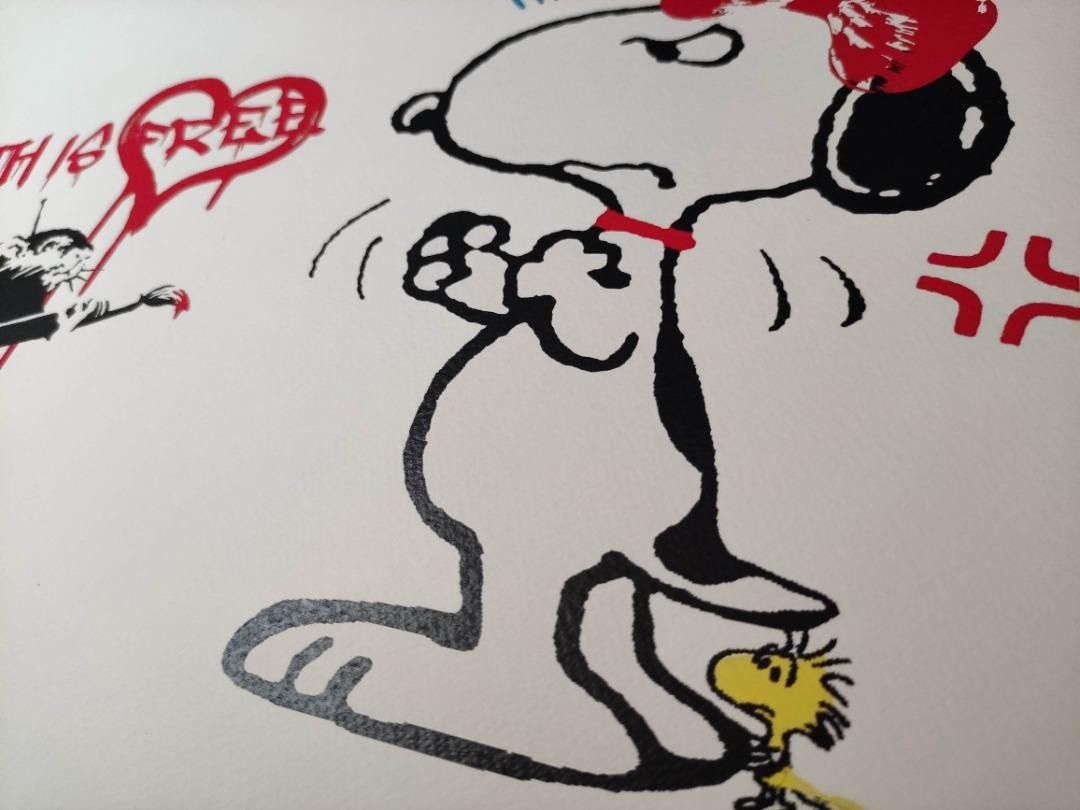 Banksy x Snoopy Death nyc Lithograph Signed Numbered, Furniture & Home ...