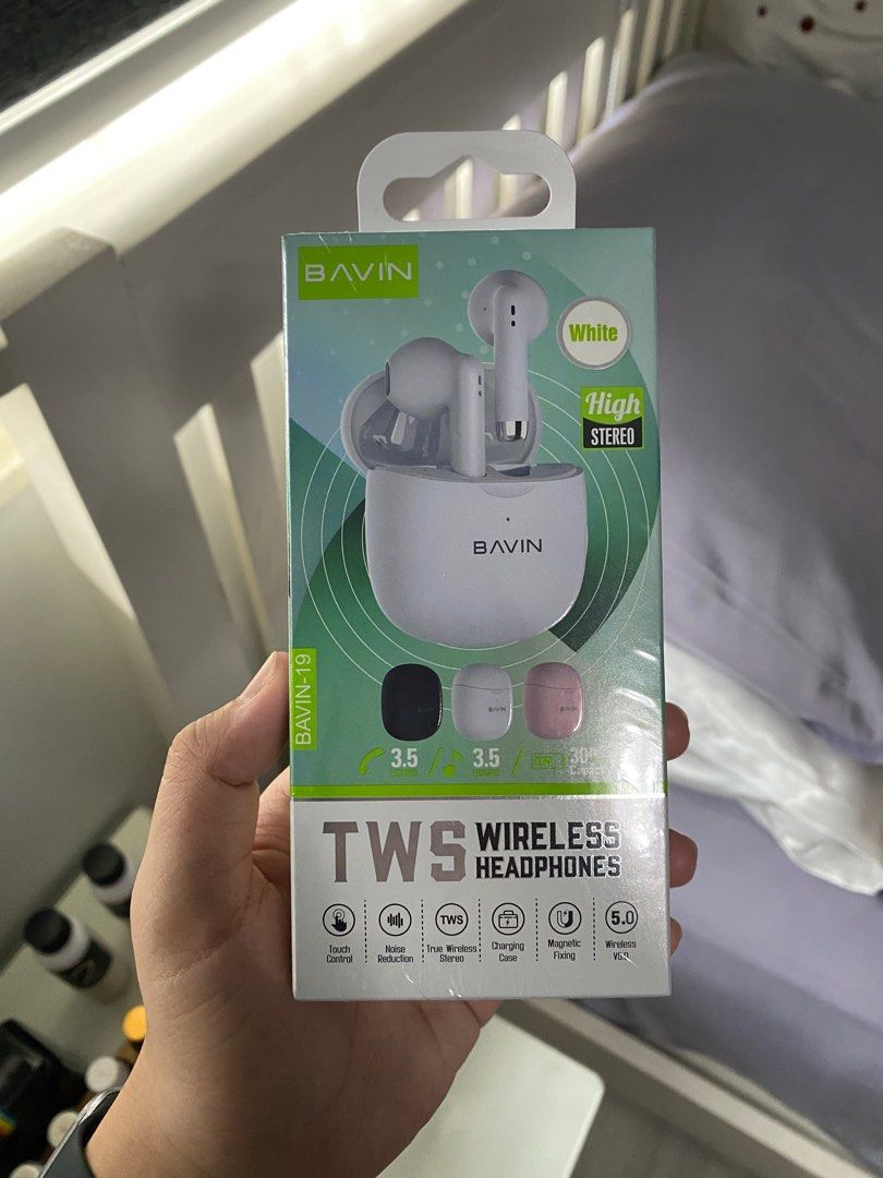 BAVIN BA19 TWS Wireless Headphones, Audio, Headphones & Headsets on Carousell