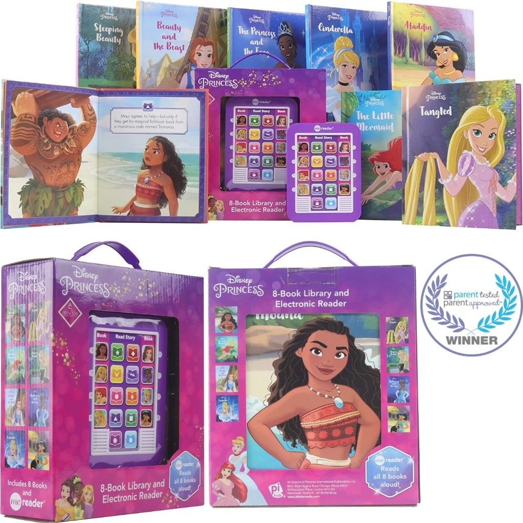 BNIB: Disney Princess Me Reader 8 Books Library and Electronic Reader ...