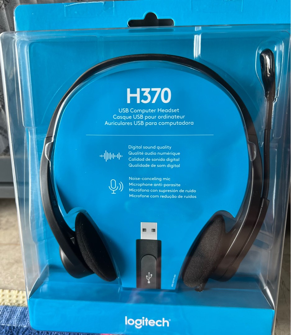 [BRAND NEW] Logitech H370 USB Headset, Audio, Headphones & Headsets on ...