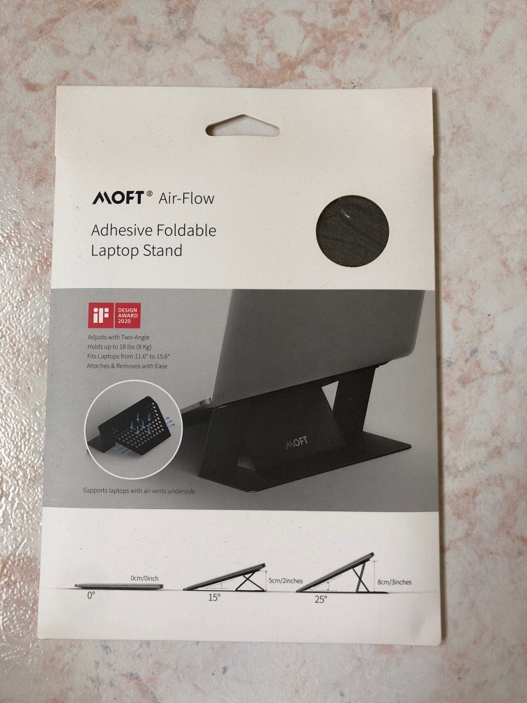 Brand new MOFT Adhesive Foldable laptop stand (Grey), Computers & Tech ...