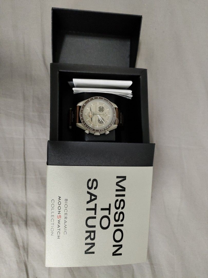Brand New Moonswatch Saturn, Luxury, Watches on Carousell