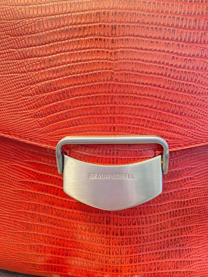 Braun Buffel Tote Bag in Red, Luxury, Bags & Wallets on Carousell