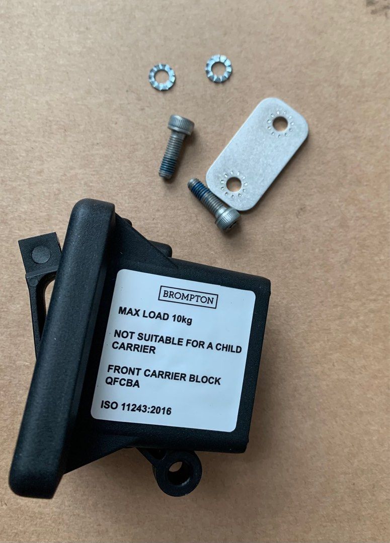 Brompton Front Carrier Block, Sports Equipment, Bicycles & Parts, Parts ...