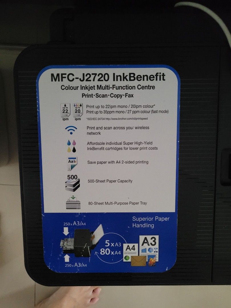 Brother MFC-J2720 printer, Computers & Tech, Printers, Scanners & Copiers on Carousell