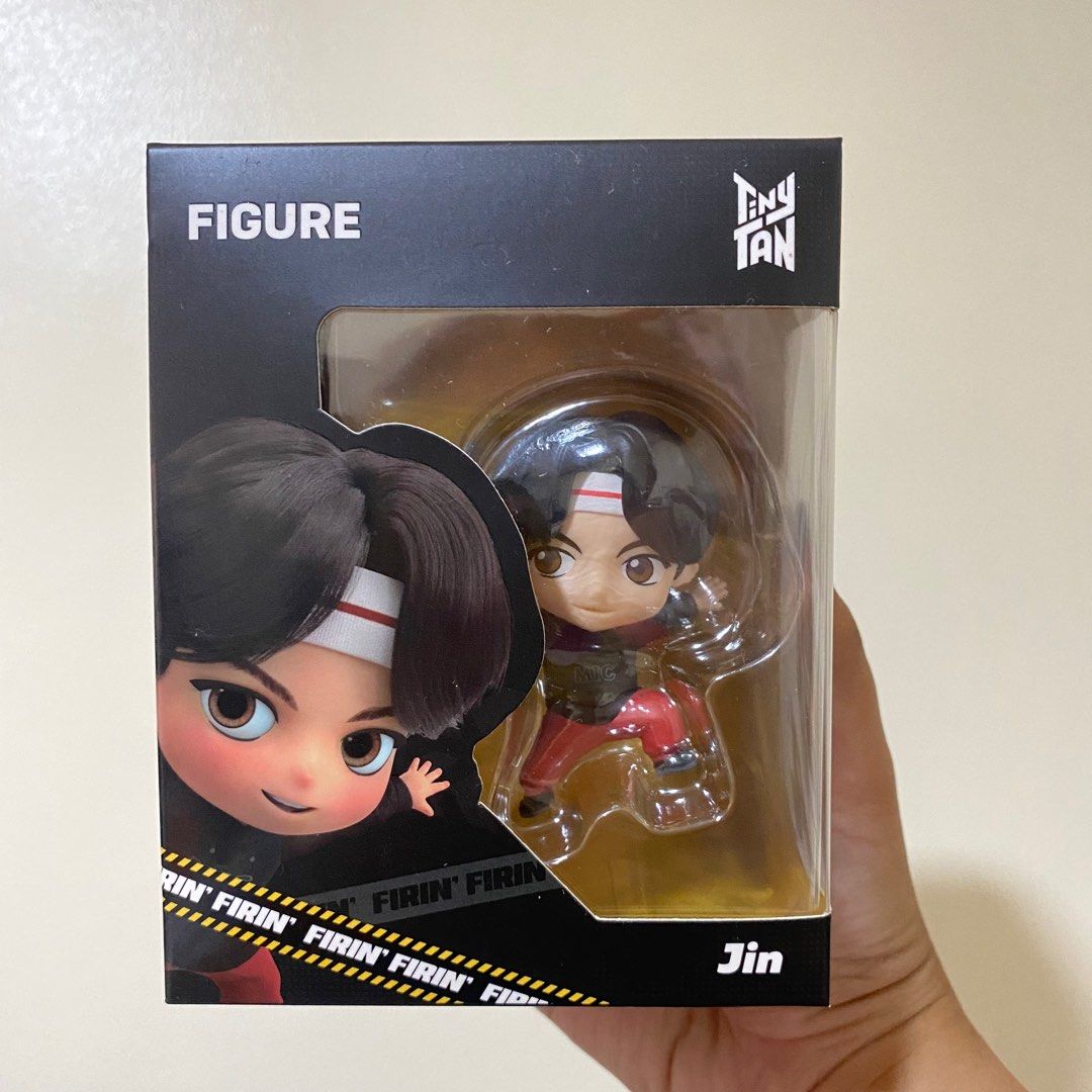 BTS Jin Tiny Tan Figure Mic Drop, Hobbies & Toys, Memorabilia & Collectibles, K-Wave on Carousell