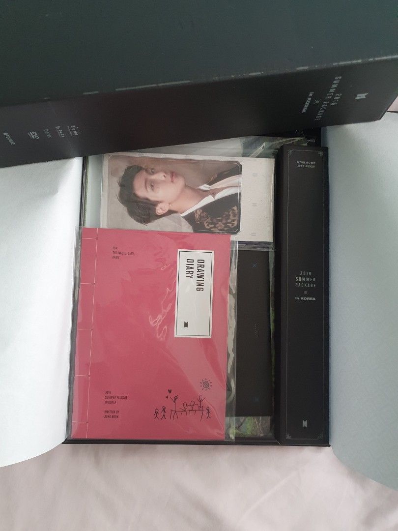 Bts summer package 2019 with jungkook jimin drawing diary photobook ...