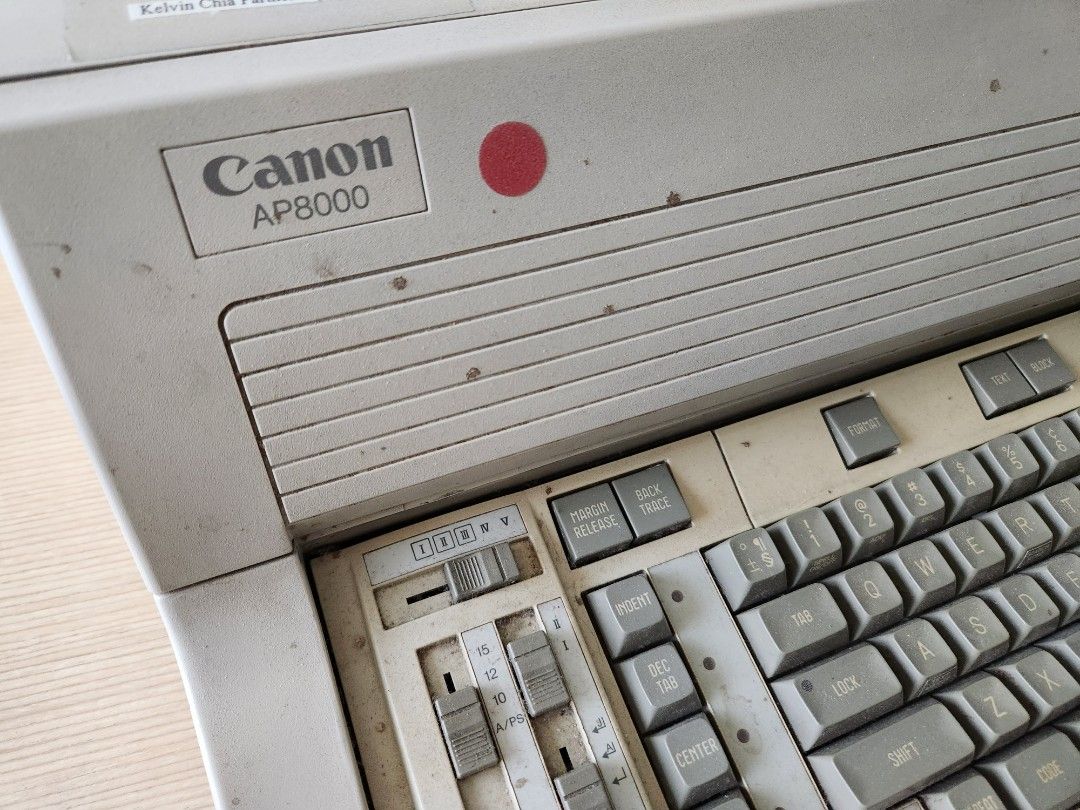 Canon AP8000 Typewriter, Computers & Tech, Printers, Scanners & Copiers ...