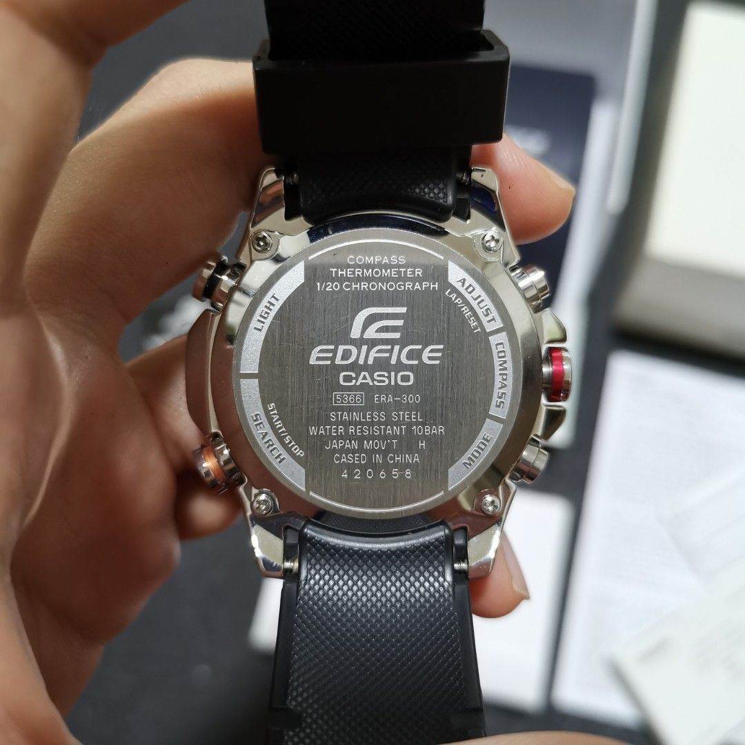 Casio Edifice Watch with Thermometer and Compass Sport Features, Men's ...