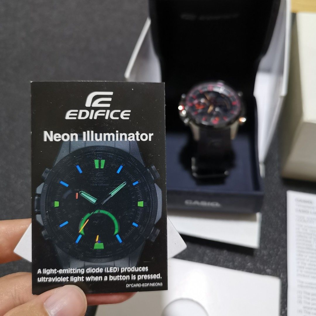 Casio Edifice Watch with Thermometer and Compass Sport Features, Men's ...