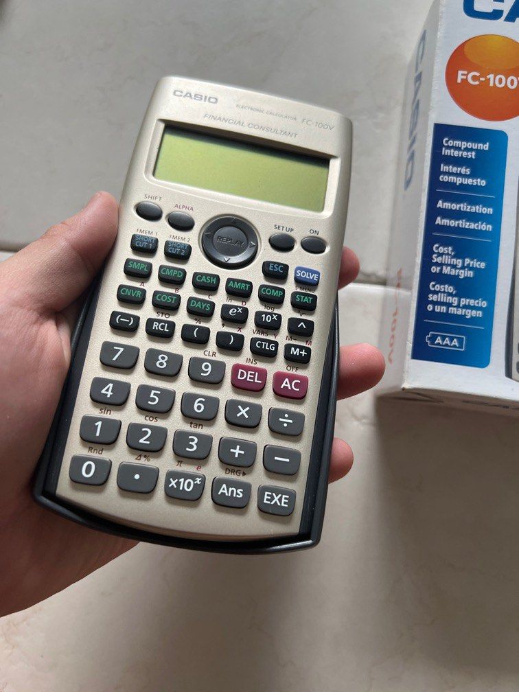 Casio FC-100V Calculator, Computers & Tech, Office & Business ...