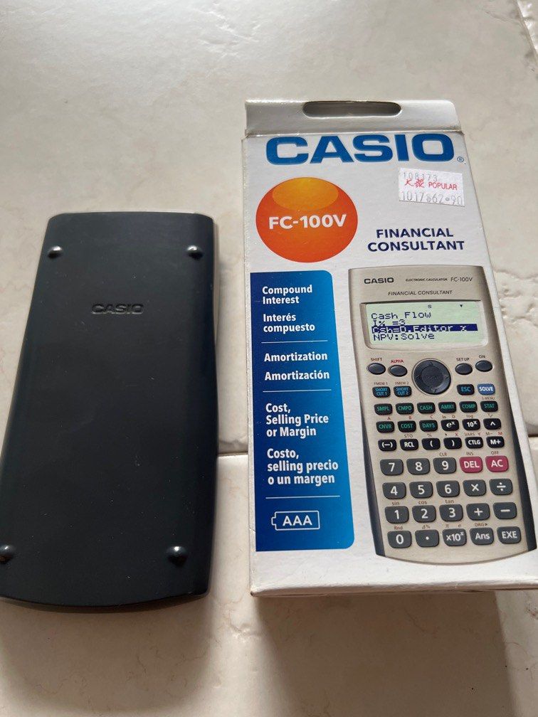 Casio FC-100V Calculator, Computers & Tech, Office & Business ...