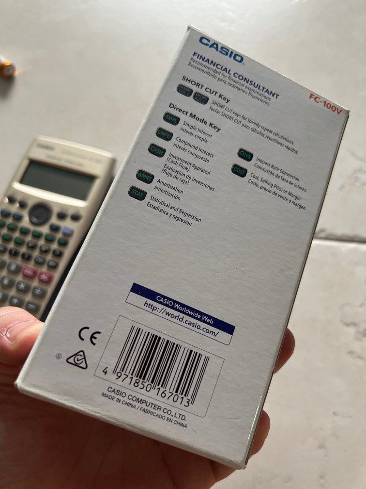Casio FC-100V Calculator, Computers & Tech, Office & Business ...
