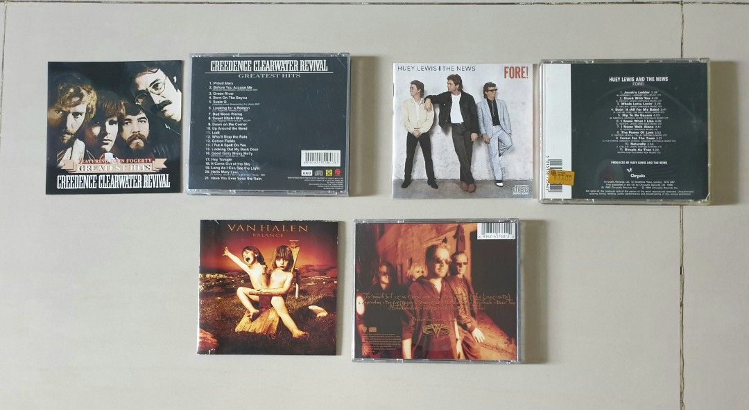 CCR, Clearance Clearwater Revival, Huey Lewis & The News, Van Halen ...