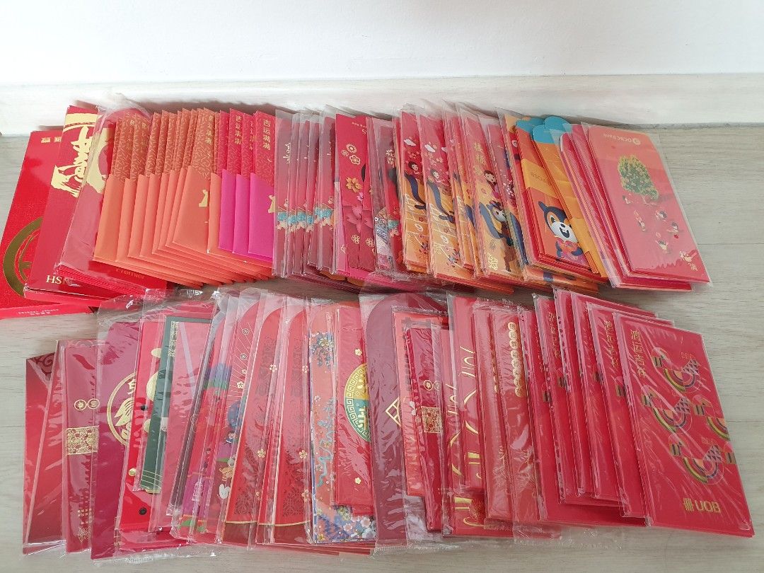 CNY Red Packets Angbao banks HSBC UOB OCBC SCB POSB DBS Fairprice ...