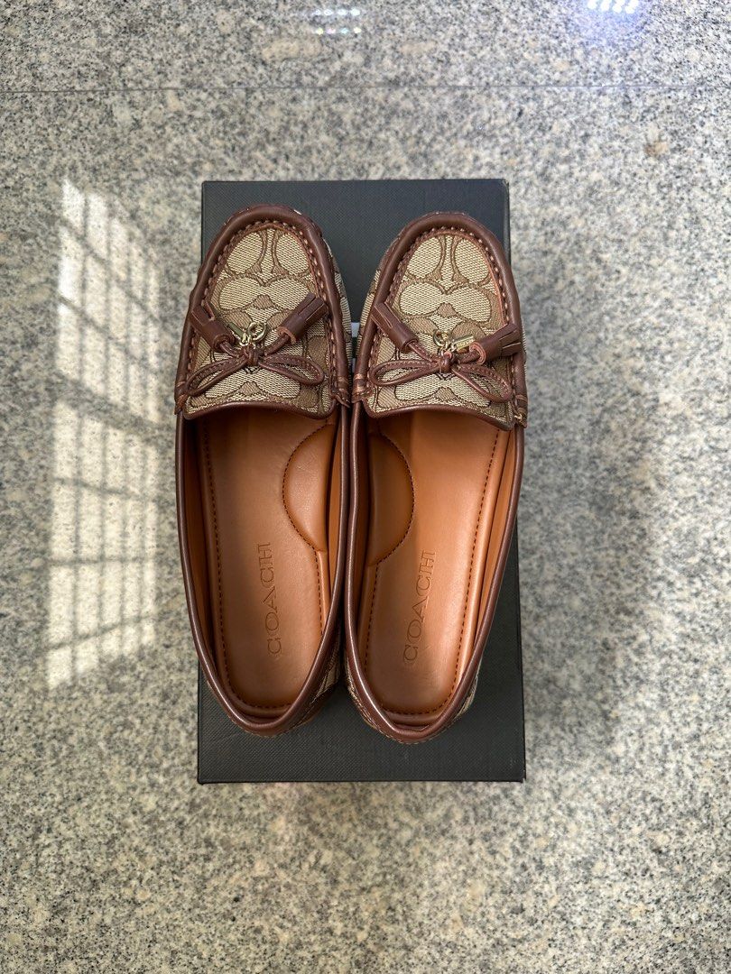 COACH - MOIRA SIG JACQ LOAFE, Women's Fashion, Footwear, Loafers on ...