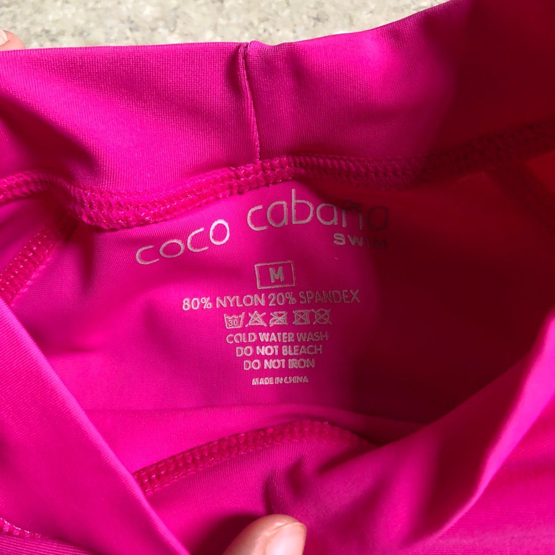 Coco Cabana Rash Guard Hot Pink, Women's Fashion, Swimwear, Rash guard ...