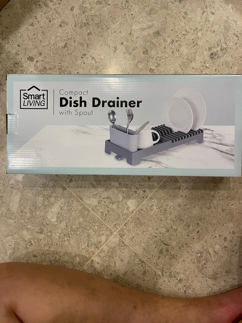 Compact Dish Drainer with Spout, Furniture & Home Living, Home ...