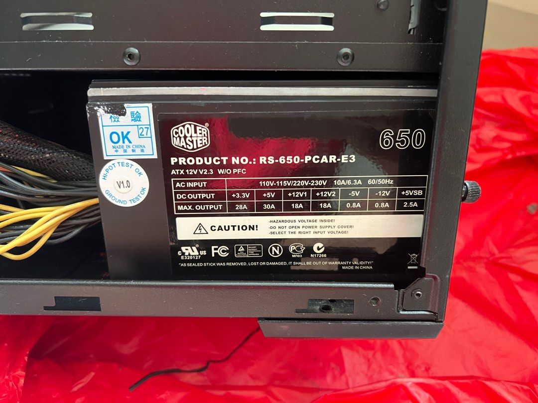 CoolerMaster PC Case with CoolerMaster 650watts PSU, Computers & Tech ...