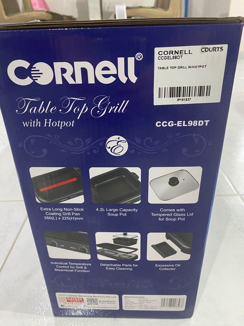 Cornell table top grill, TV & Home Appliances, Other Home Appliances on ...