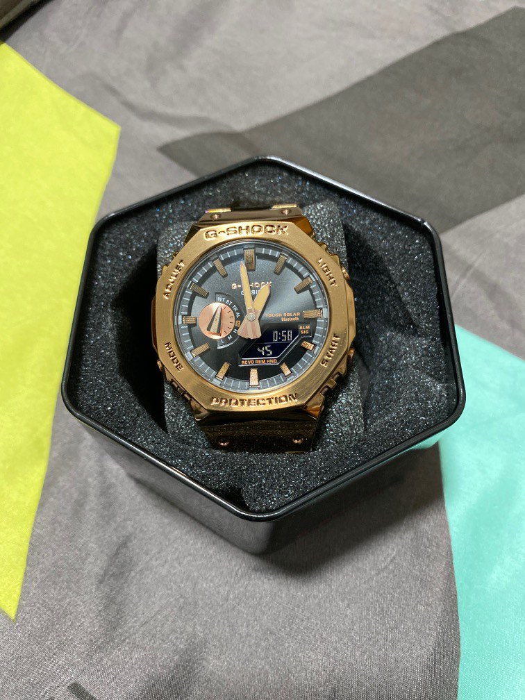 Custom Casioak G-Shock Rose Gold, Men's Fashion, Watches & Accessories ...