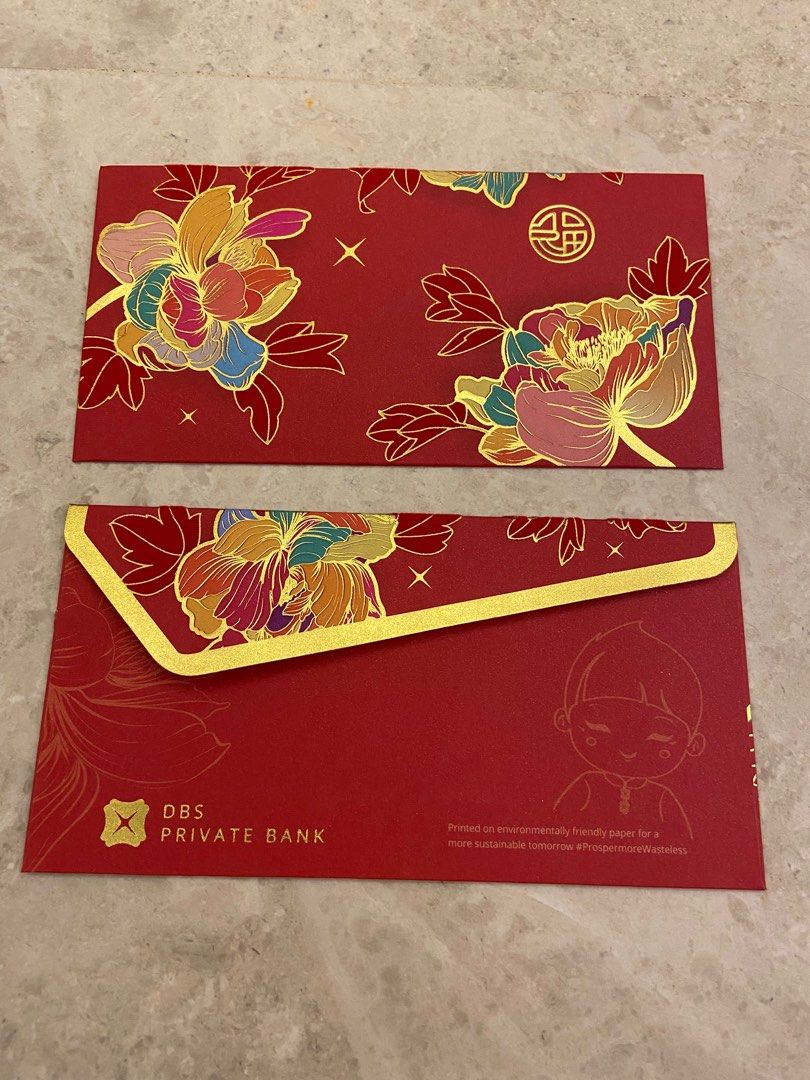 DBS Private Bank Red Packets - 2023 - 8 per packet, Everything Else on ...