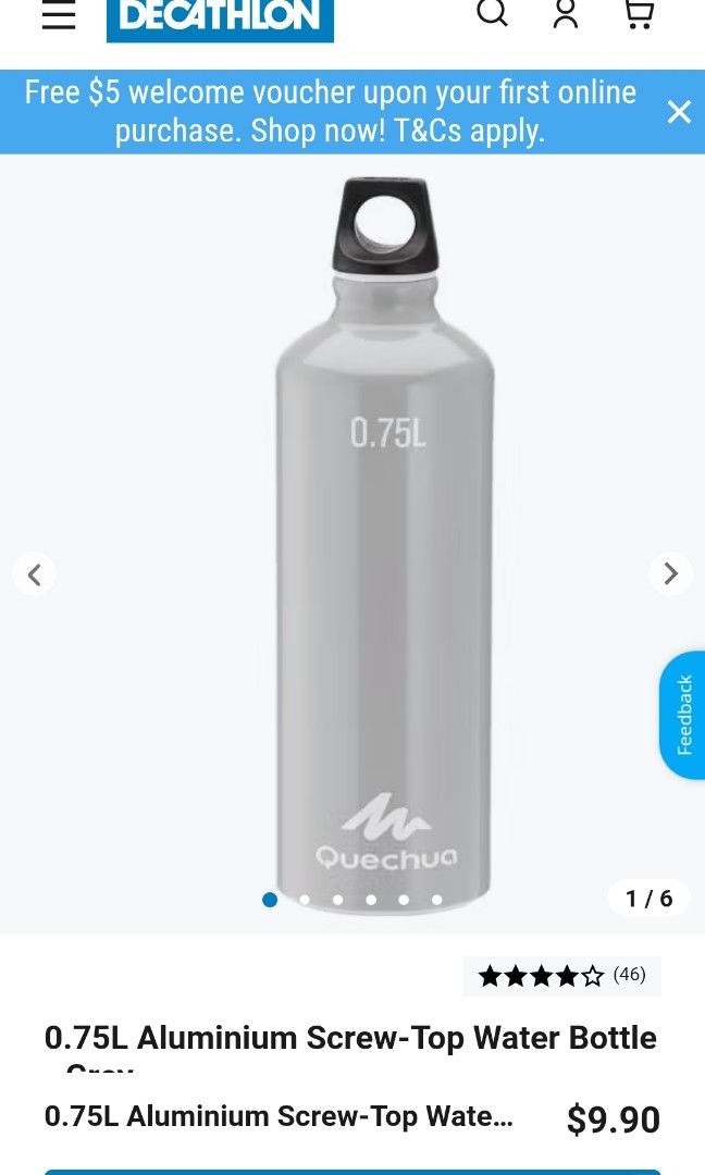 Decathlon aluminium bottle, Furniture & Home Living, Kitchenware ...