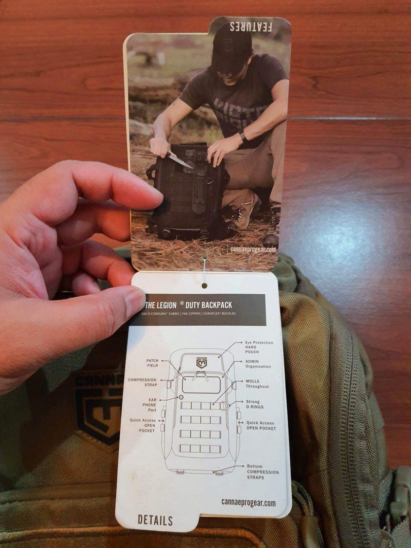 EDC Bag Tactical Bag Tactical Backpack CANNAE LEGION full size Duty ...