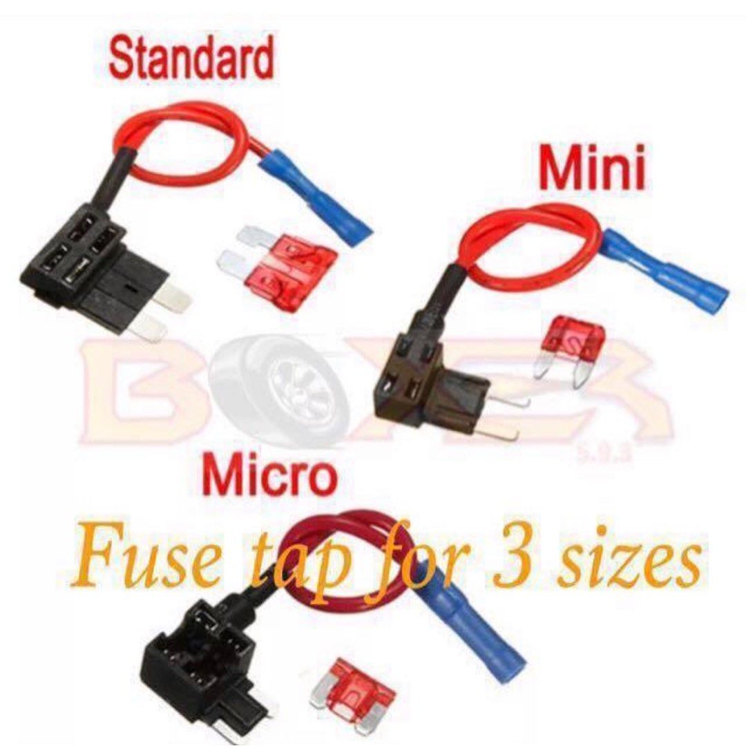 Electronic fuse, micro, mini, medium, standard fuse, Motorcycles ...