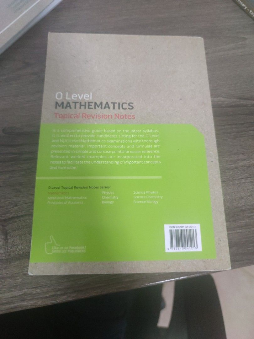 Elementary Mathematics O Levels Topical Revision Notes, Hobbies & Toys ...