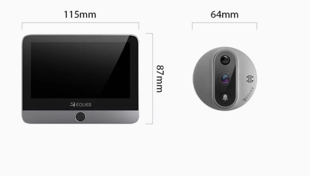 Eques VEIU mini 2 A27digital wifi door viewer, Furniture & Home Living ...