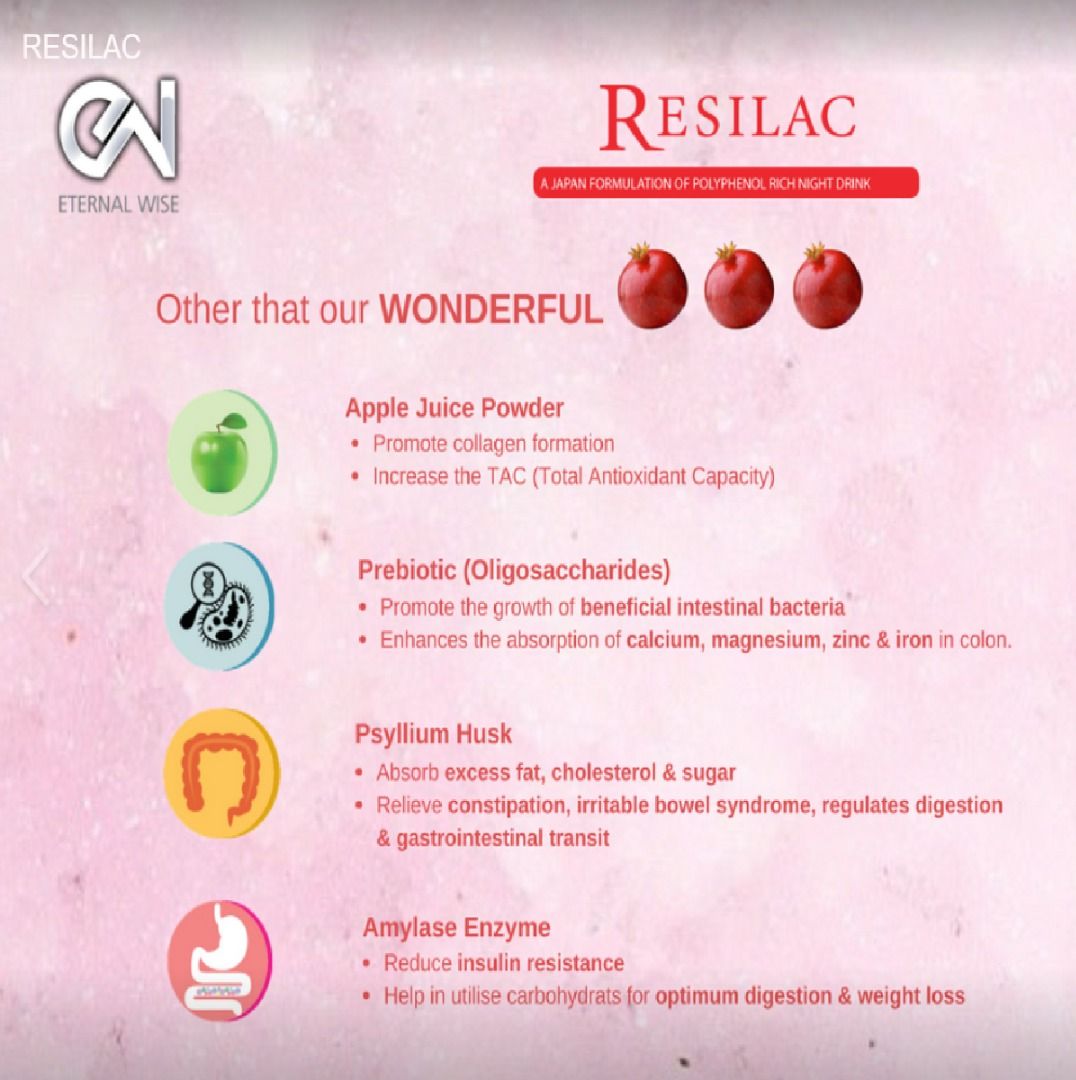 Eternal Wise Resilac (12g X 21 sachets) Detox Drink Made In USA, Health ...