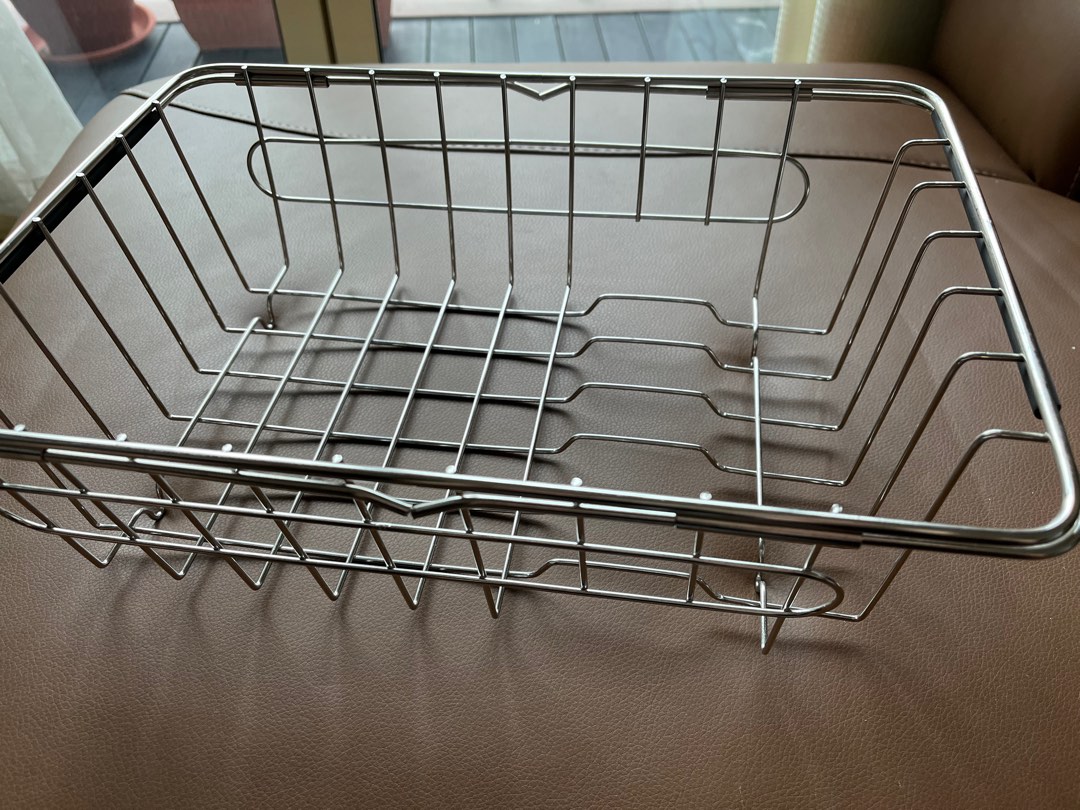 Extendable sink dish drainer basket, Furniture & Home Living ...