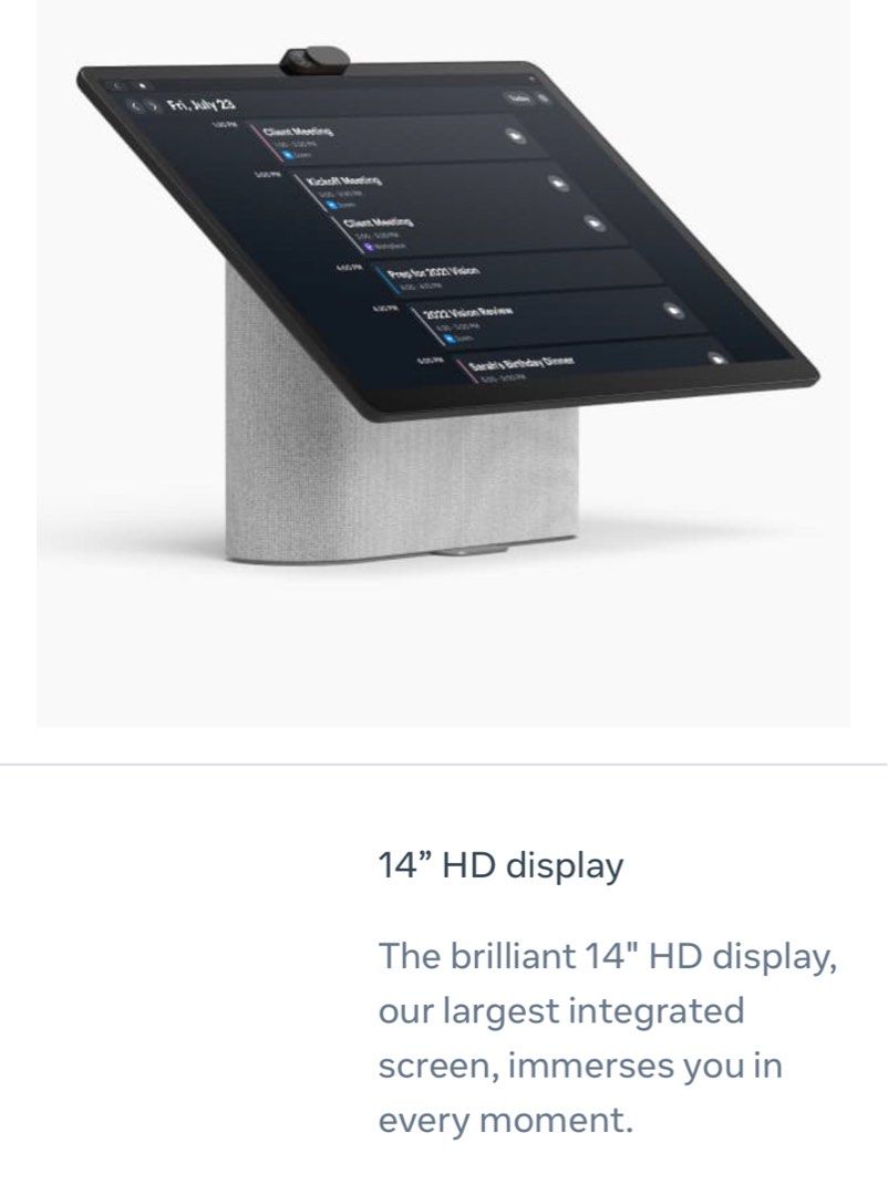 Facebook/Meta Portal Plus 14 inch, Computers & Tech, Office & Business ...