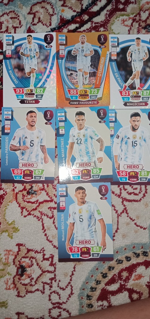 Fifa World Cup Cards 2022 ARGENTINA PACK, Hobbies & Toys, Toys & Games ...