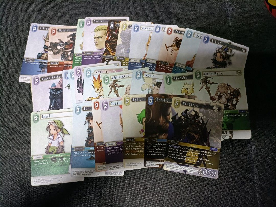 Final Fantasy cards and deck box, Hobbies & Toys, Toys & Games on Carousell