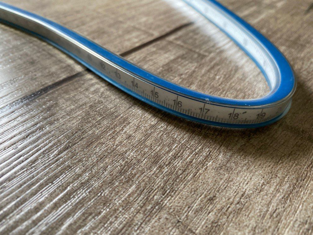 Flexible curve ruler rubber ruler, Hobbies & Toys, Stationery & Craft ...