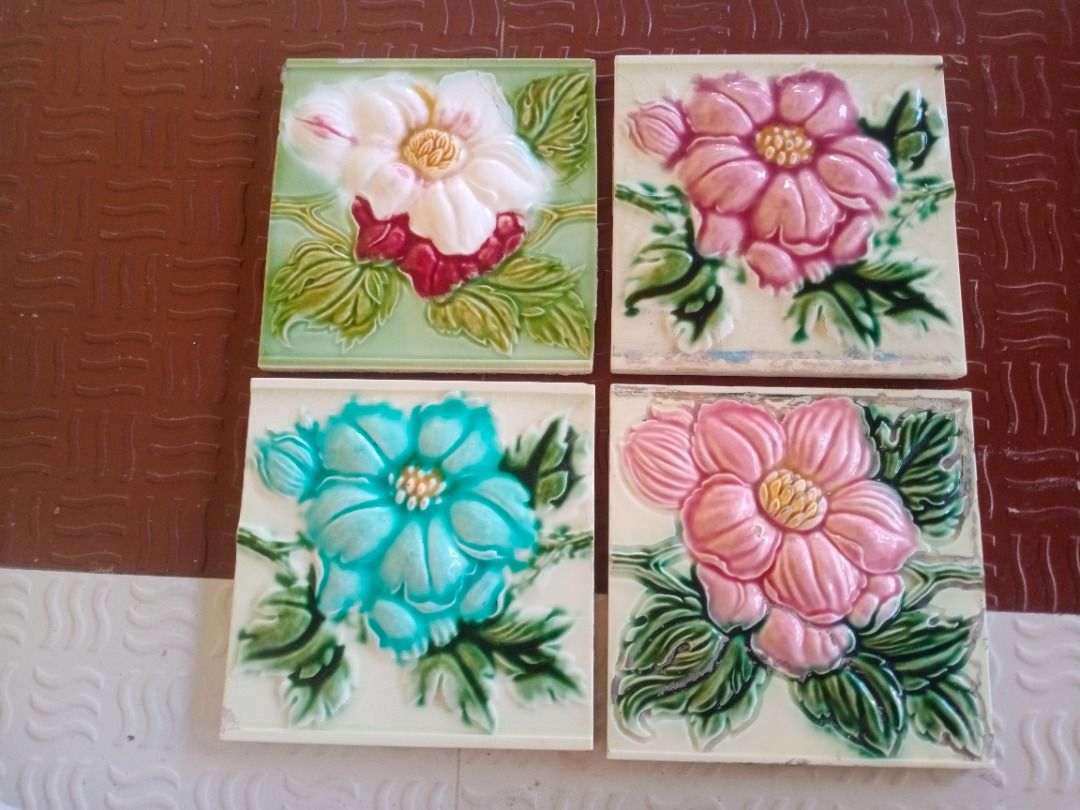 FLOWER , Different design - Embossed HIGH RELIEF - PERANAKAN BABA ...