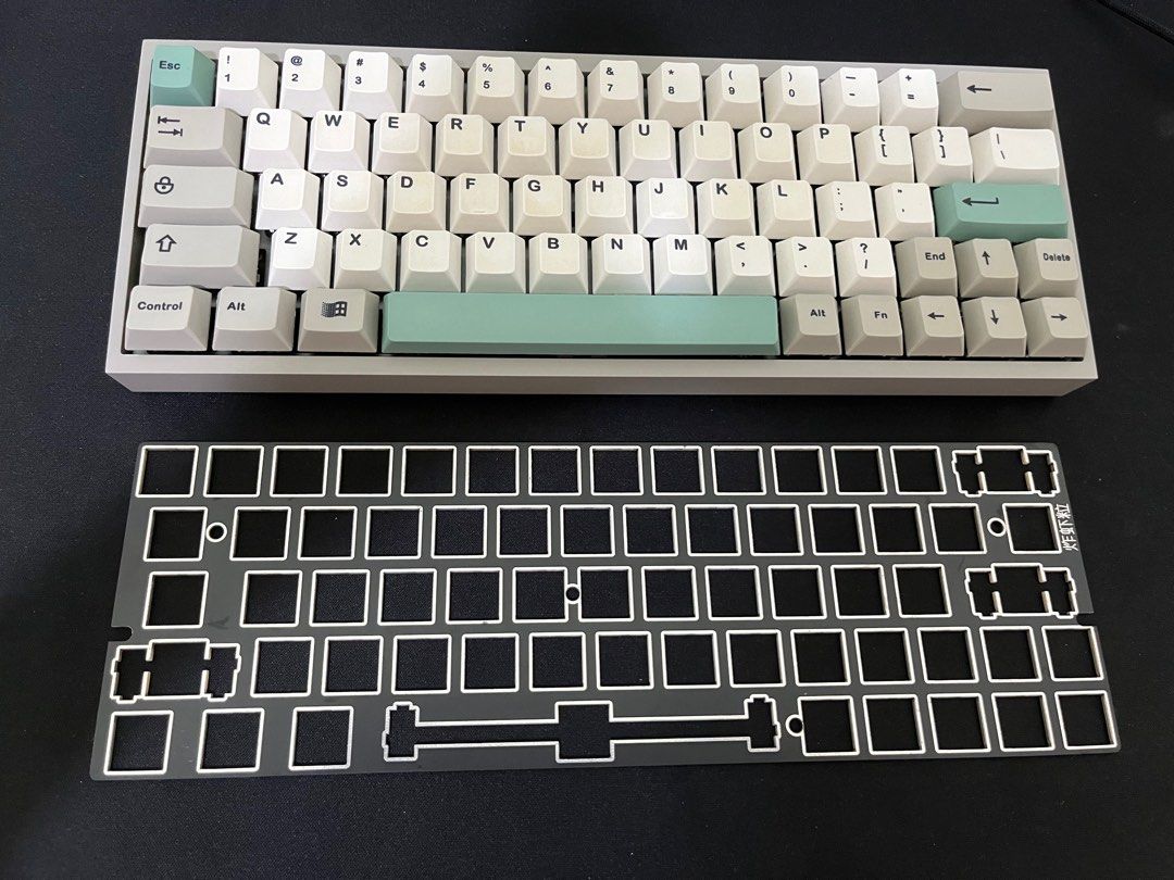 *FREE GIFT* FR4 Plate for 60% Keyboard 64 Keys Tray Mount KBDFans Tofu ...