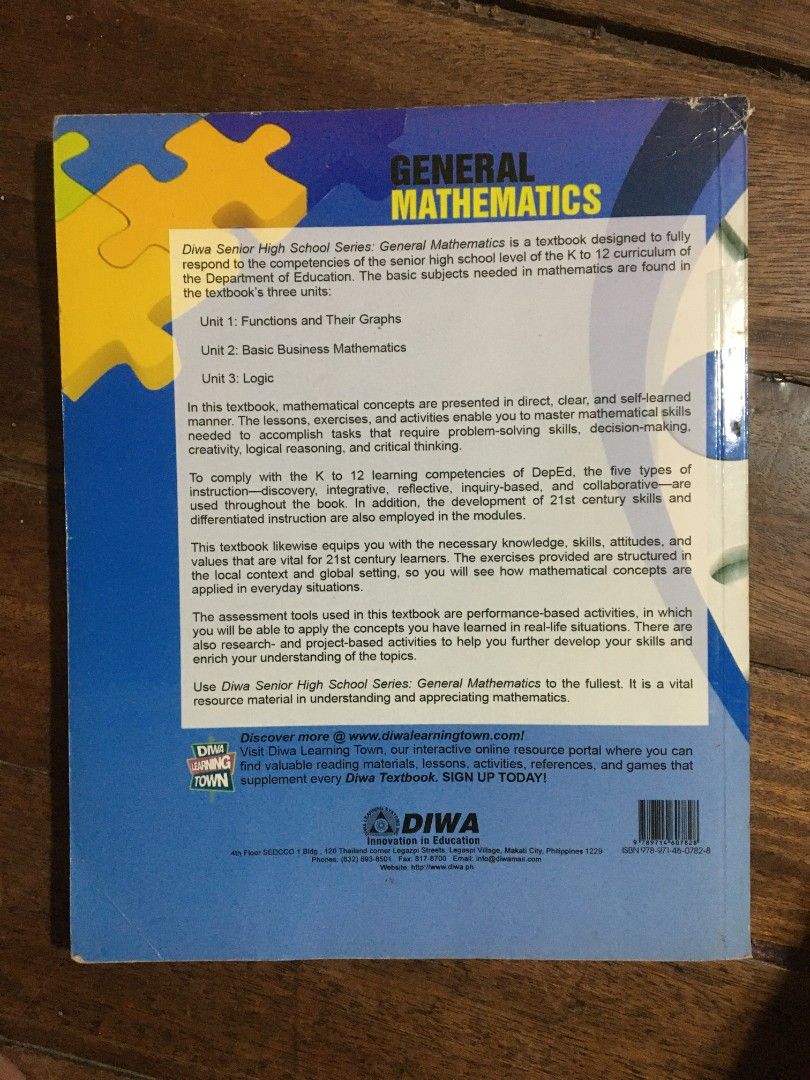 General Mathematics, DIWA, Hobbies & Toys, Books & Magazines, Textbooks ...