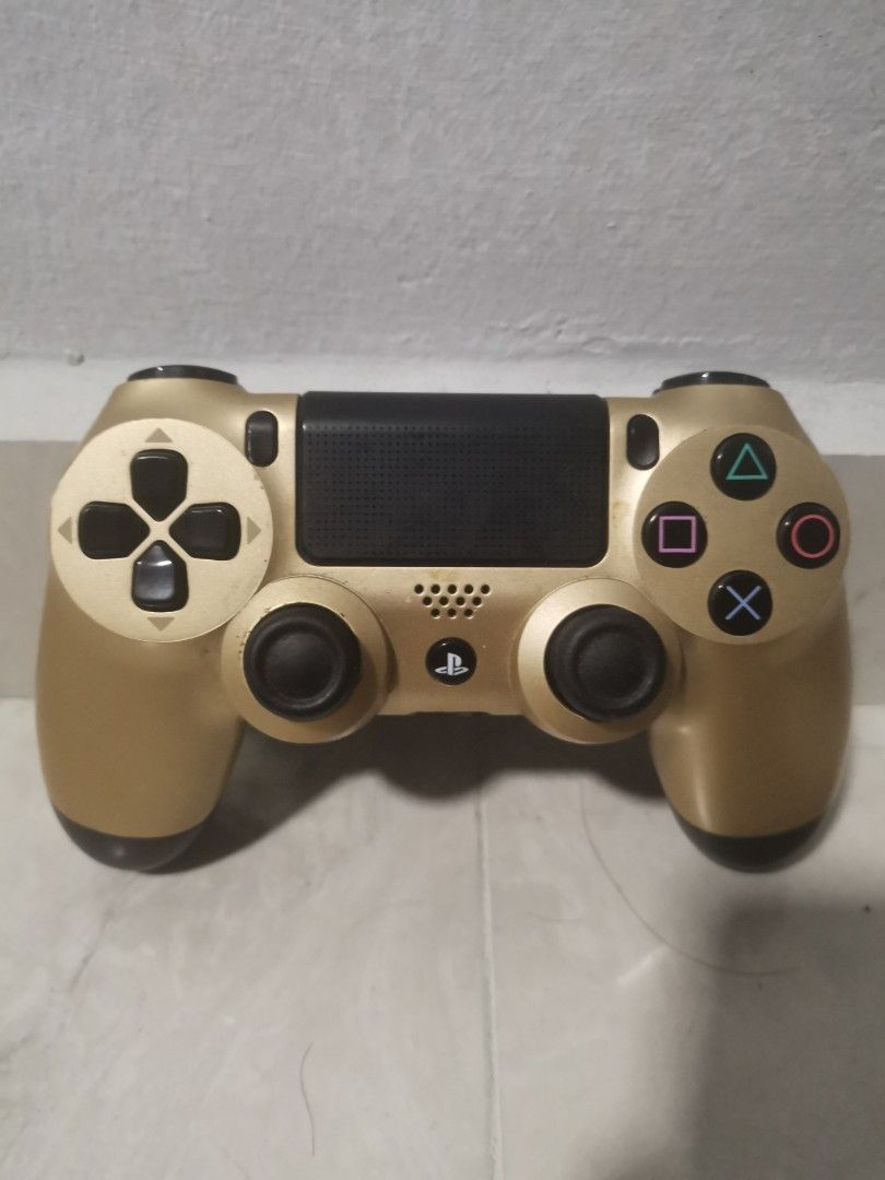Gold PS4 Controller, Video Gaming, Gaming Accessories, Controllers on ...