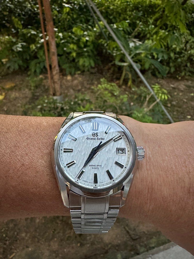 Grand Seiko White Birch Spring Drive SLGA009, Luxury, Watches on Carousell