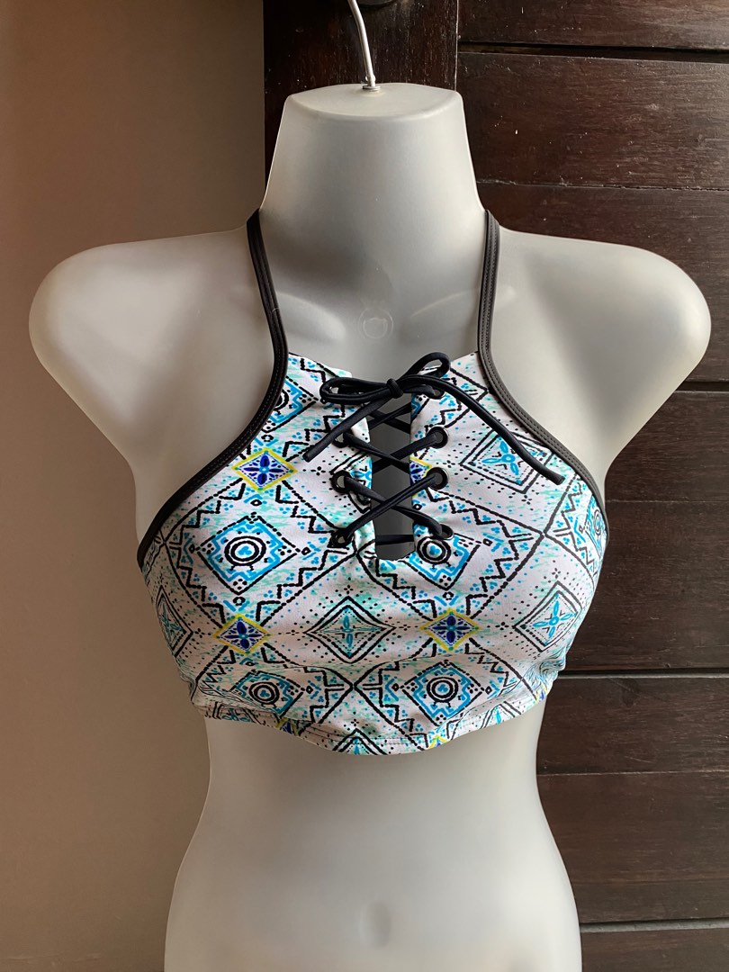 Halter swimsuit top, Women's Fashion, Swimwear, Bikinis & Swimsuits on ...