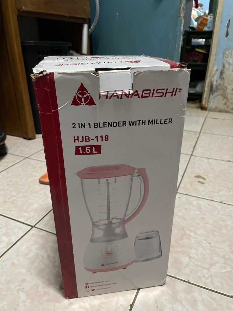 HANABISHI 2 in 1 Blender With Miller, TV & Home Appliances, Kitchen ...