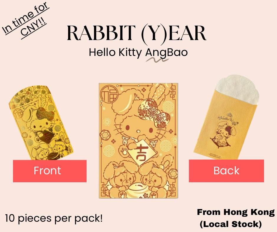 Hello Kitty 2023 Rabbit Y(ear) Angbao - Limited Edition from HongKong ...