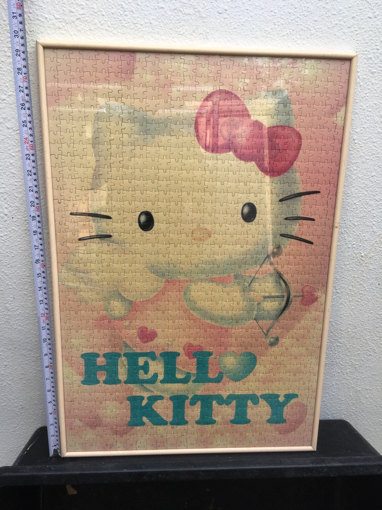 Hello Kitty Jigsaw Puzzle (frame included), Hobbies & Toys, Toys ...